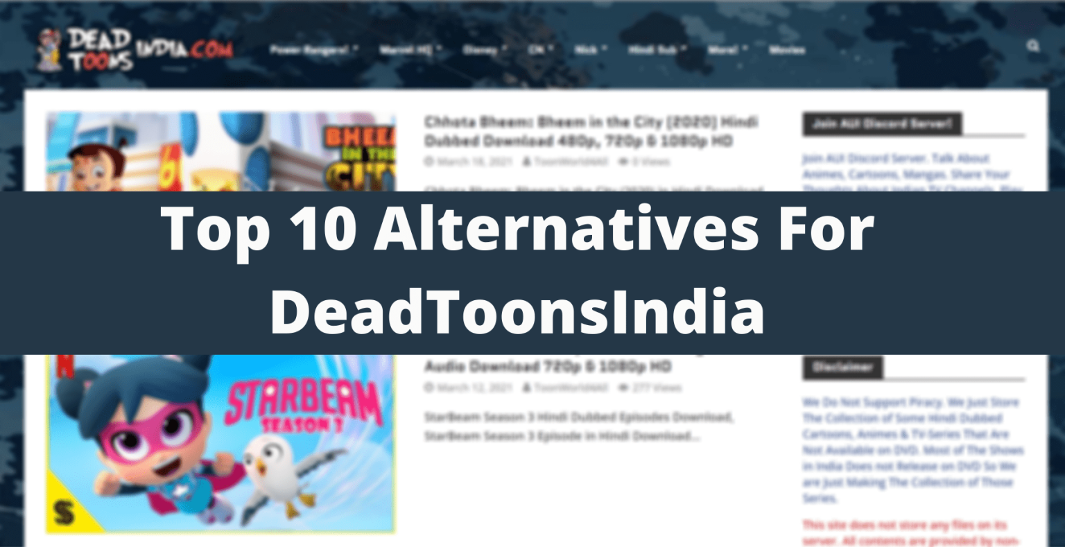 Dead Toons India – Anime Hindi Download | Top Alternatives - TheDeadToons
