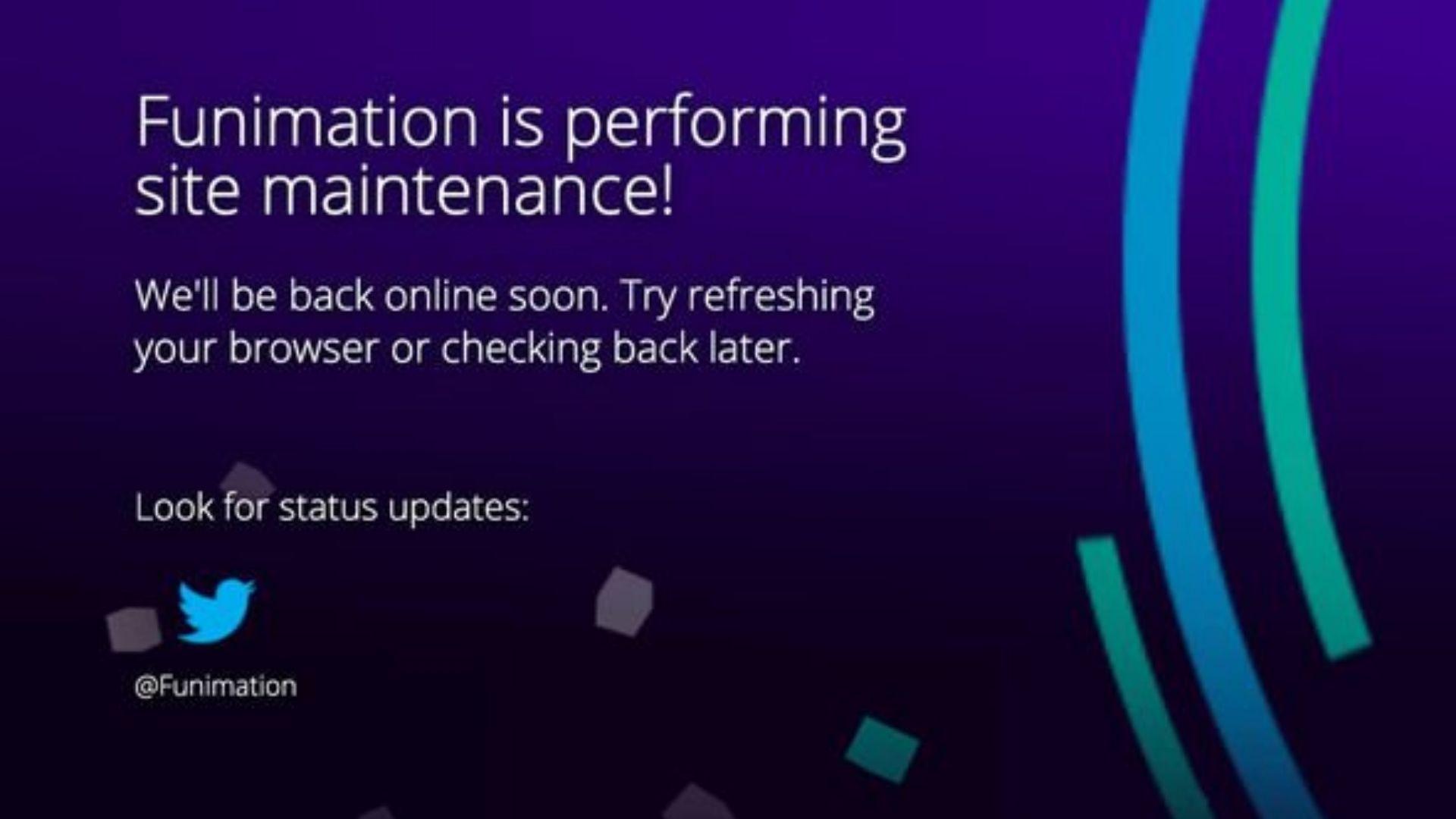 Fans Worried as Funimation Schedules Site Maintenance - TheDeadToons